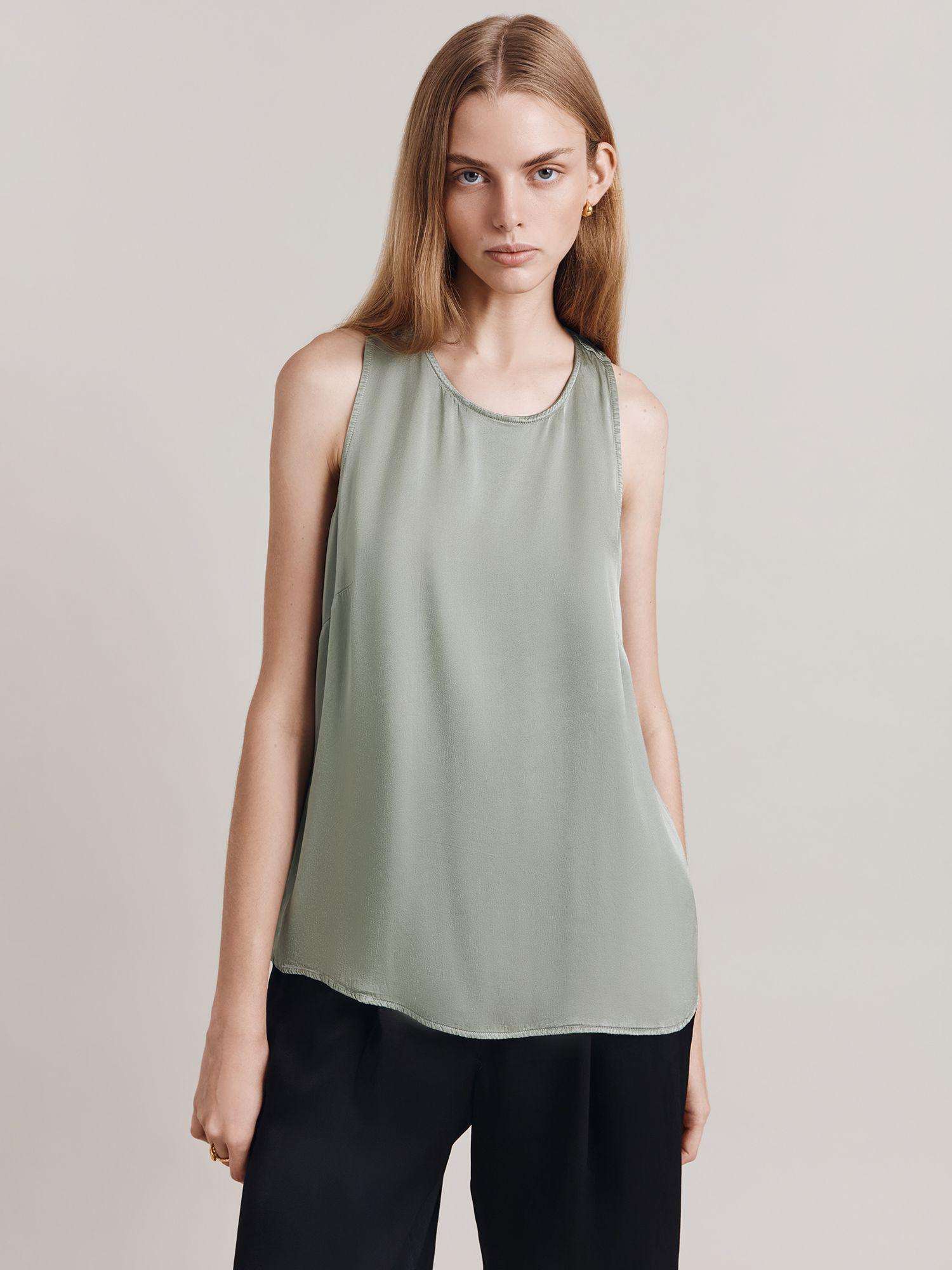 GHOST Kate Sleeveless Satin Top | endource