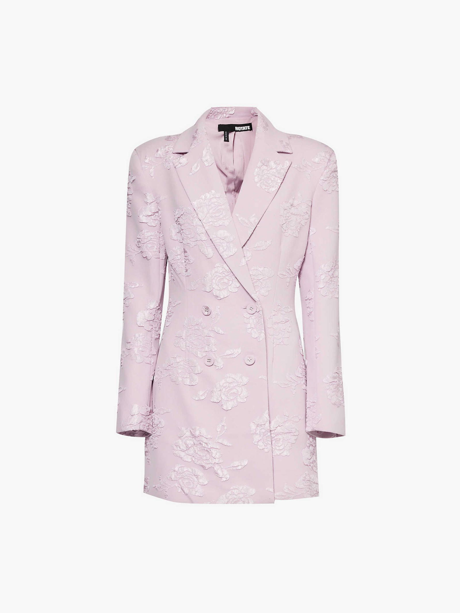 ROTATE BIRGER CHRISTENSEN Floral-Jacquard Double-Breasted Recycled ...