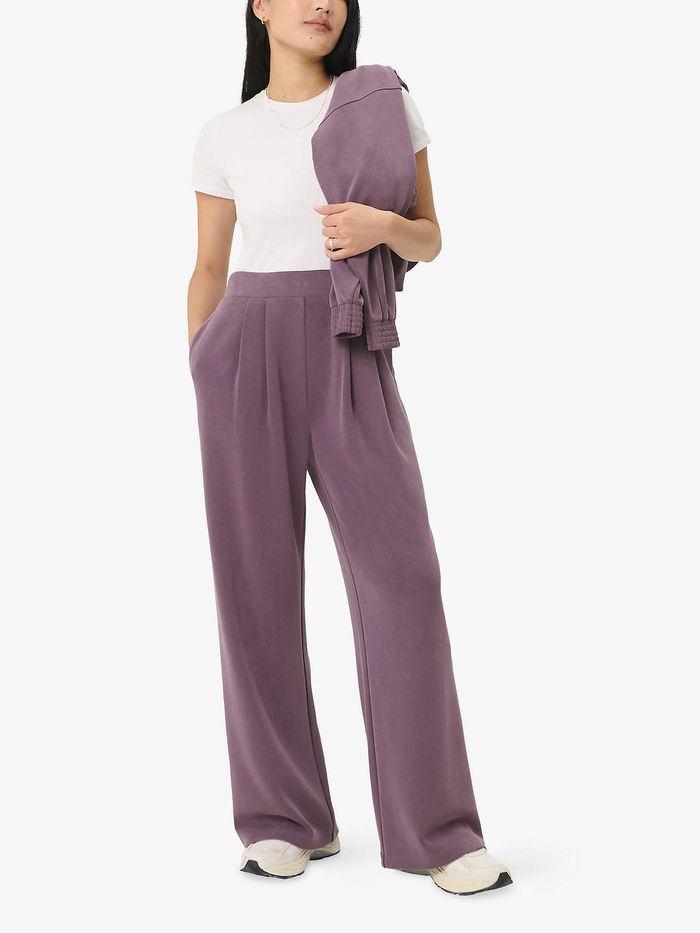 SWEATY BETTY Sand-Wash Wide-Leg Stretch-Modal Trousers | endource