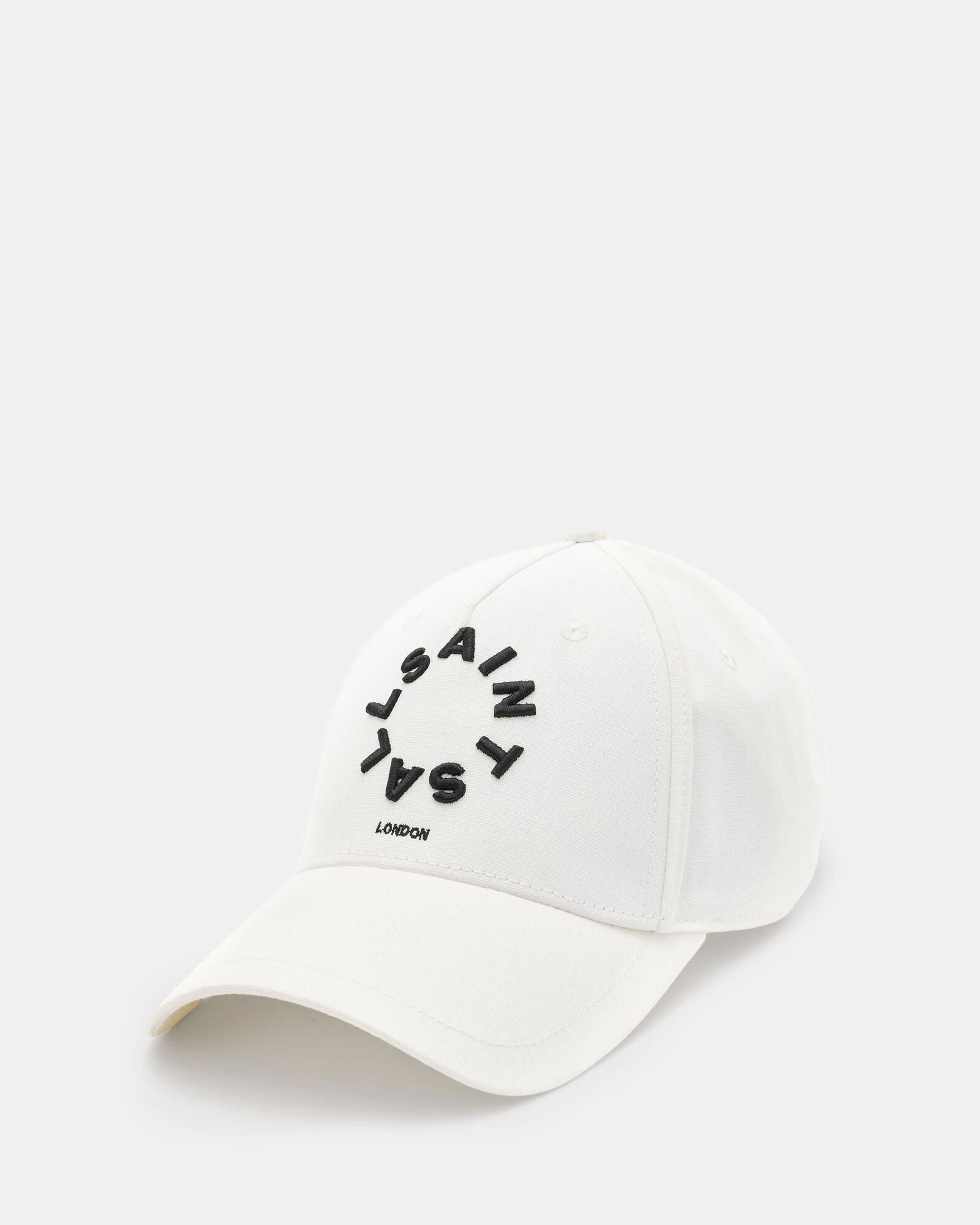 ALLSAINTS Tierra Embroidered Logo Baseball Cap in Off White/Black ...