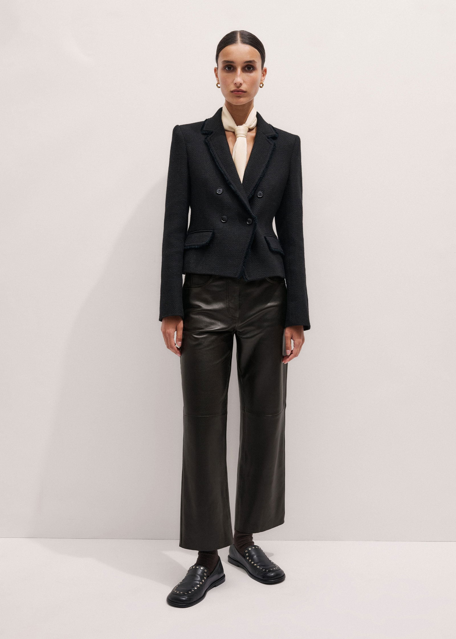 ME+EM Am To Pm Fitted Blazer Black | endource