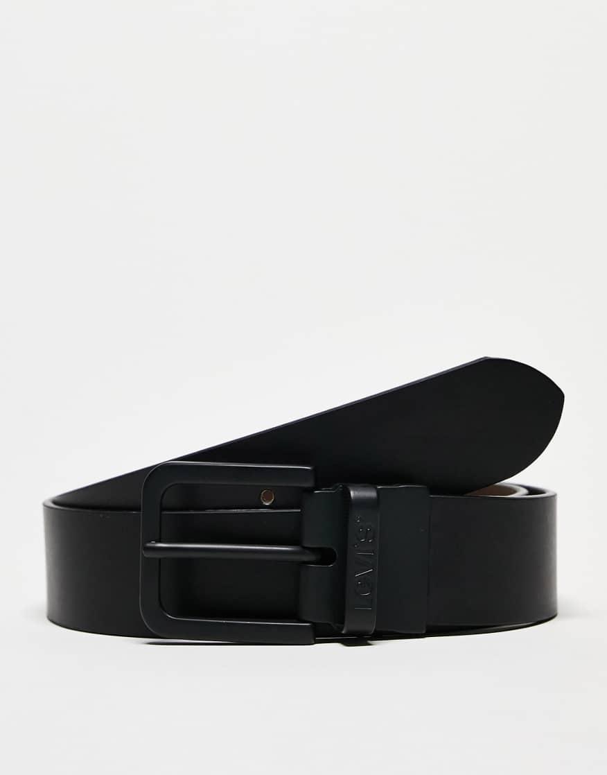 LEVI'S Reversible Core Leather Belt in REGULAR BLACK | endource