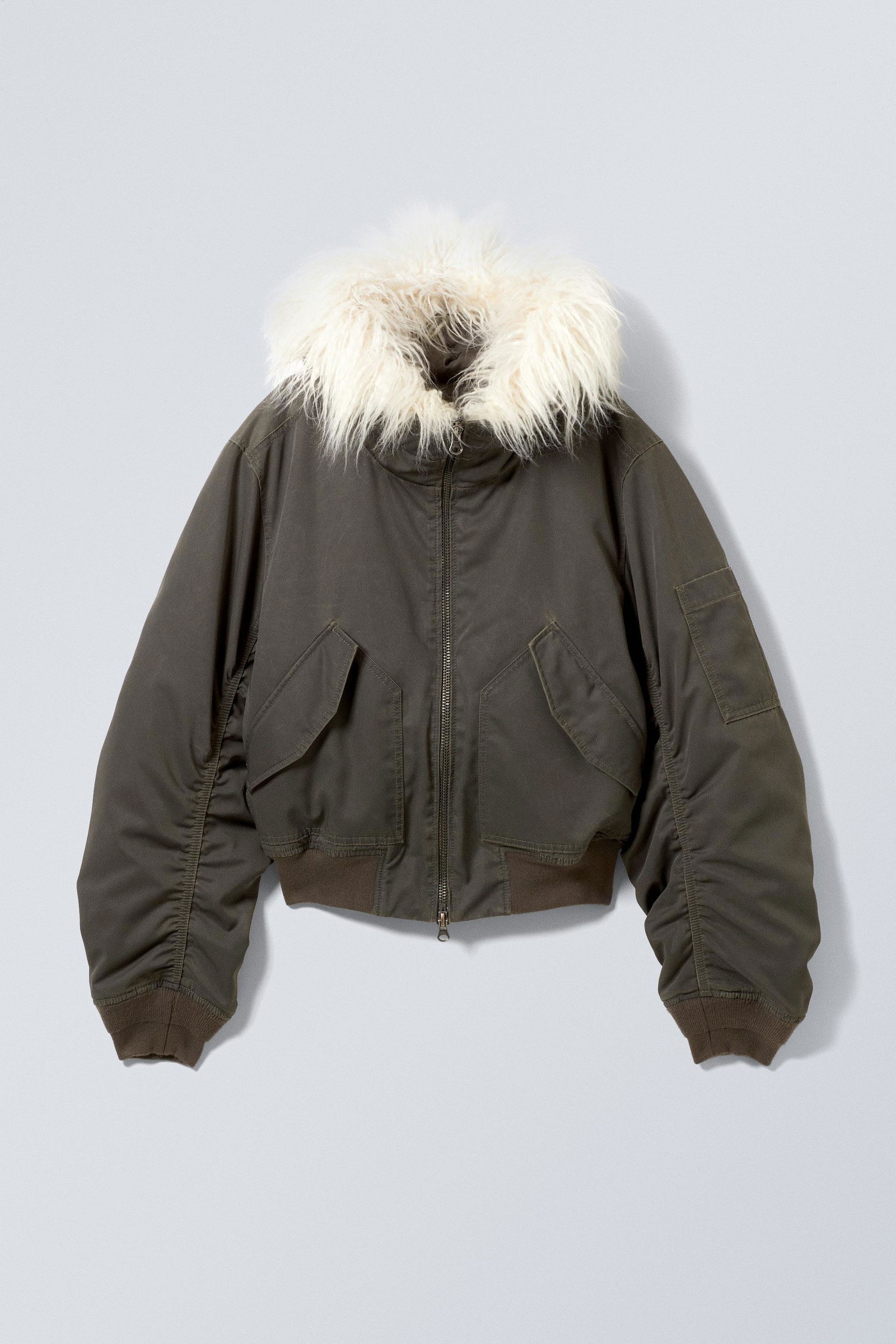 WEEKDAY Washed Bomber Jacket | endource