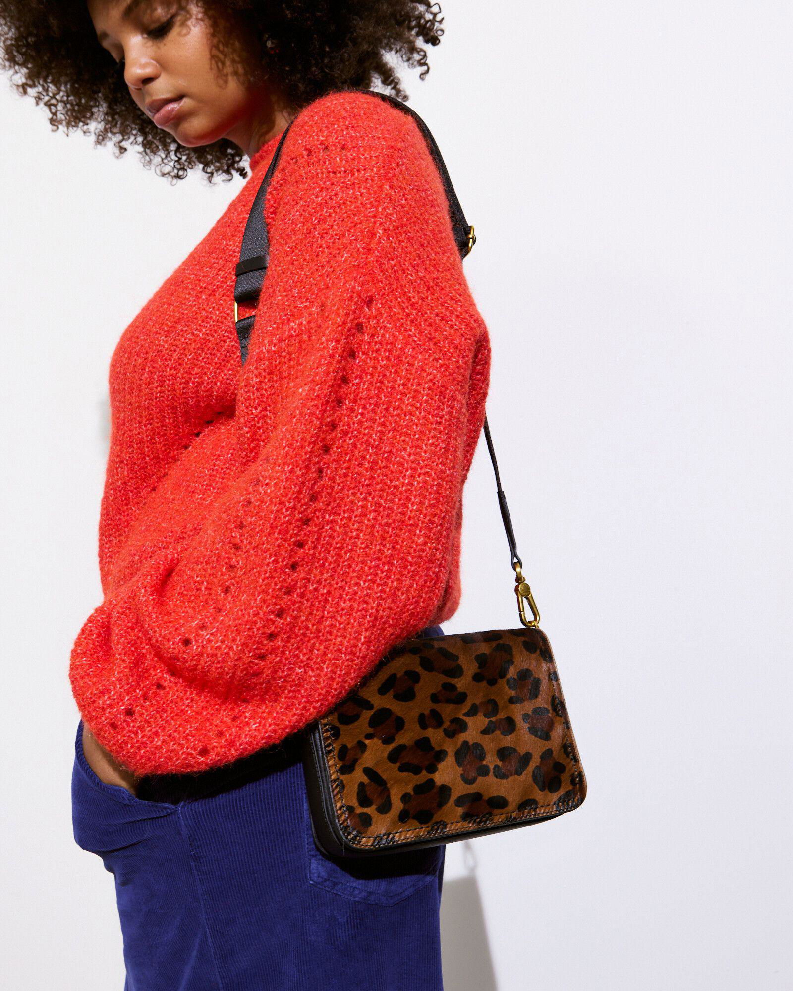 OLIVER BONAS Wren Leopard Print Crossbody Bag in Brown | endource