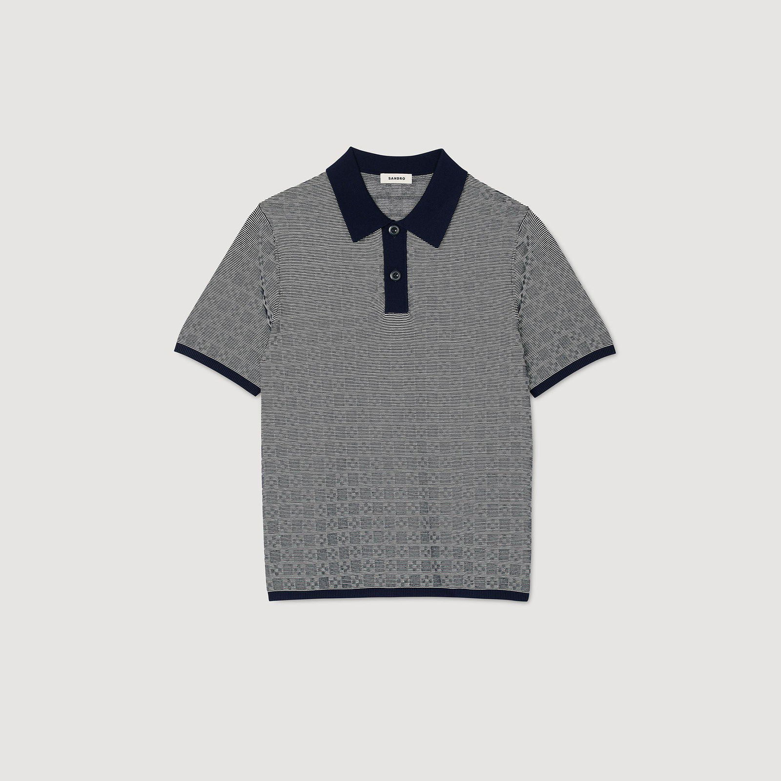 SANDRO Square Cross Polo Shirt | endource