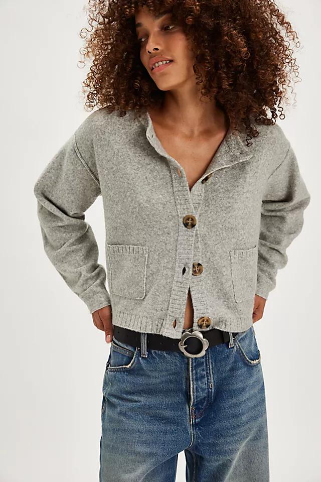 FREE PEOPLE Luna Cardigan in Sandstorm Heather | endource