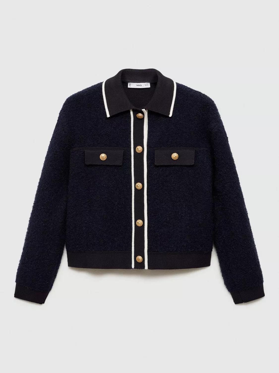 MANGO Nuria Thick Knitted Jacket | endource