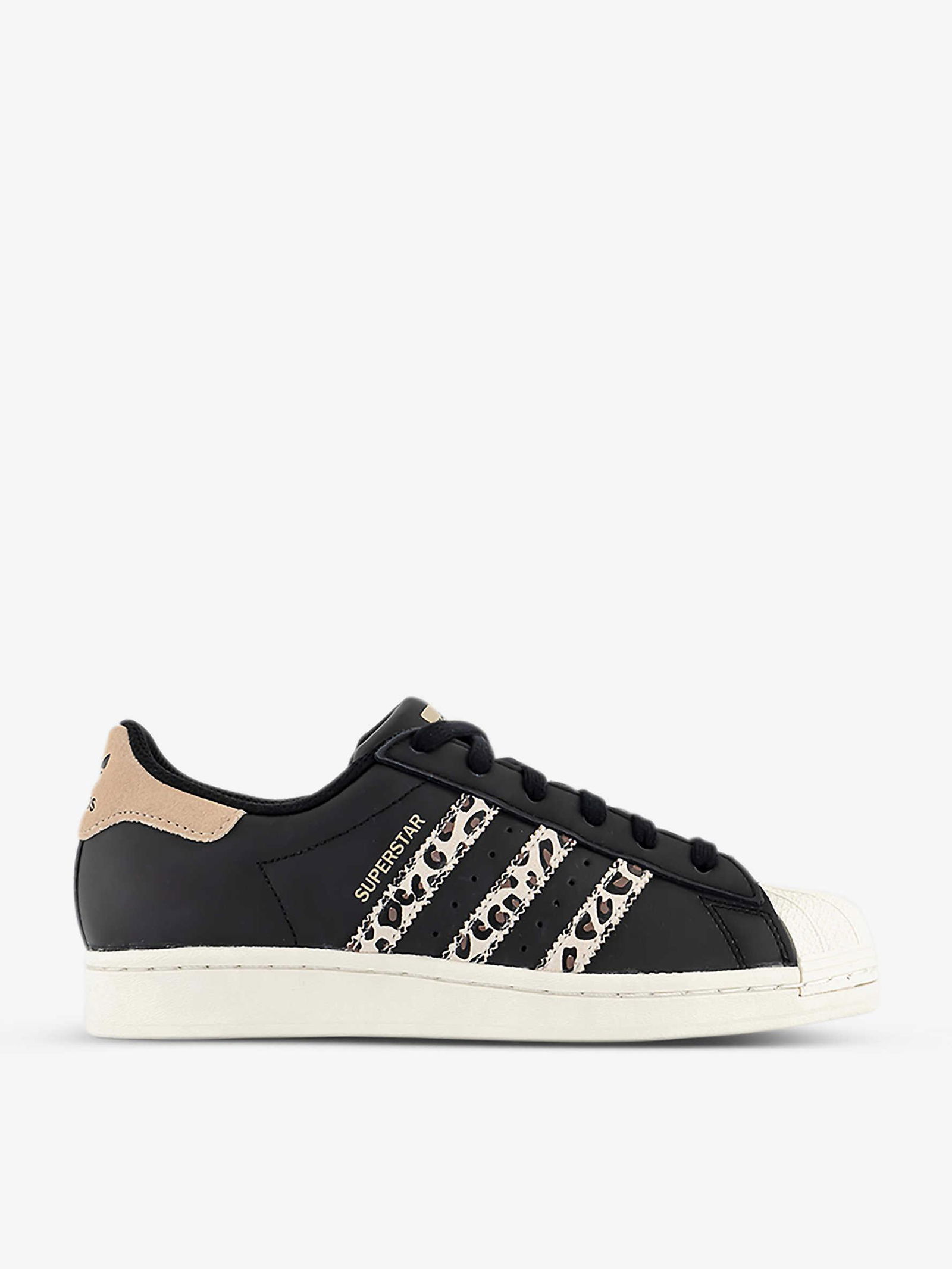 ADIDAS Superstar Logo-Embellished Low-Top Leather Trainers in BLACK ...