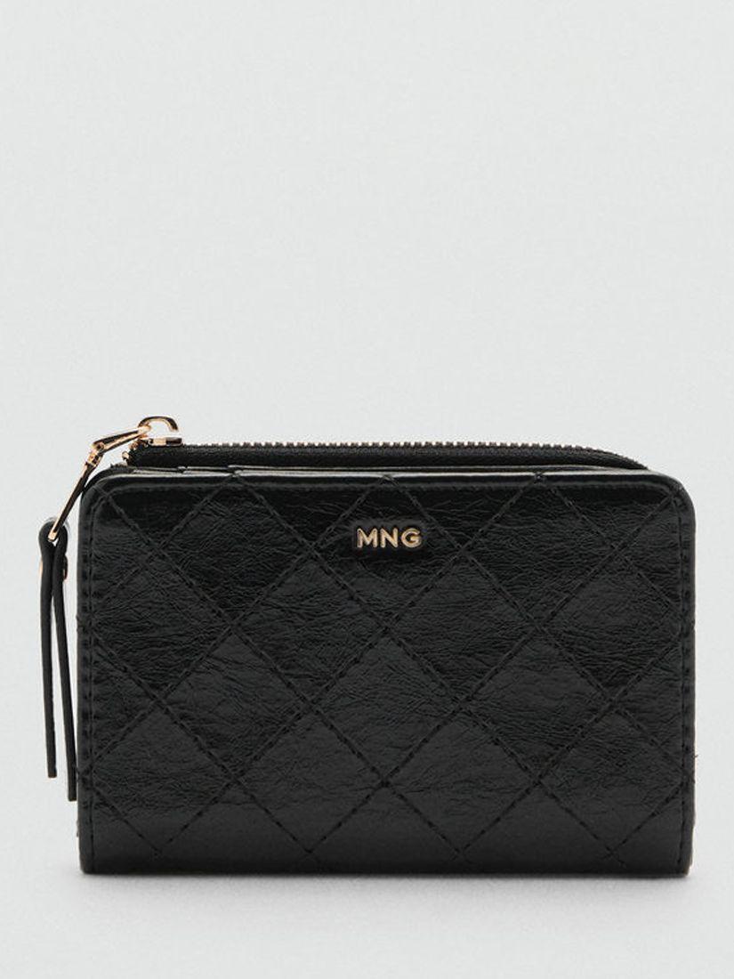 MANGO Diana Diamond Stitch Zip Purse | endource