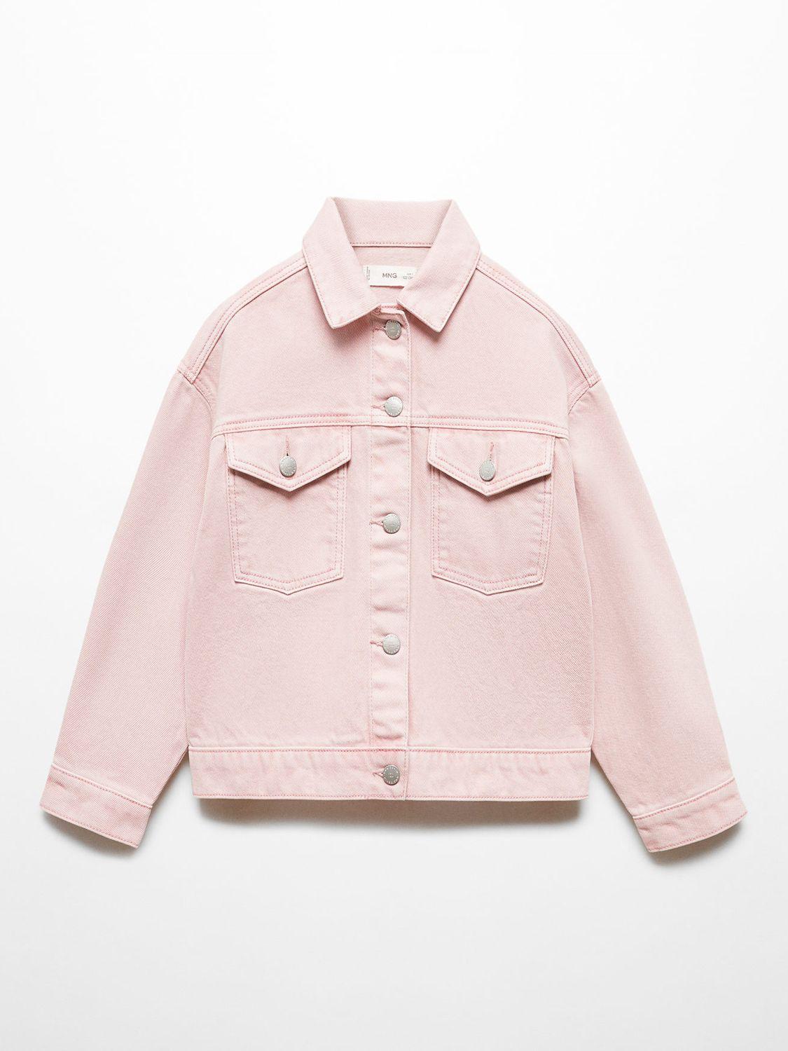 MANGO Sabina Denim Jacket in Pink | Endource