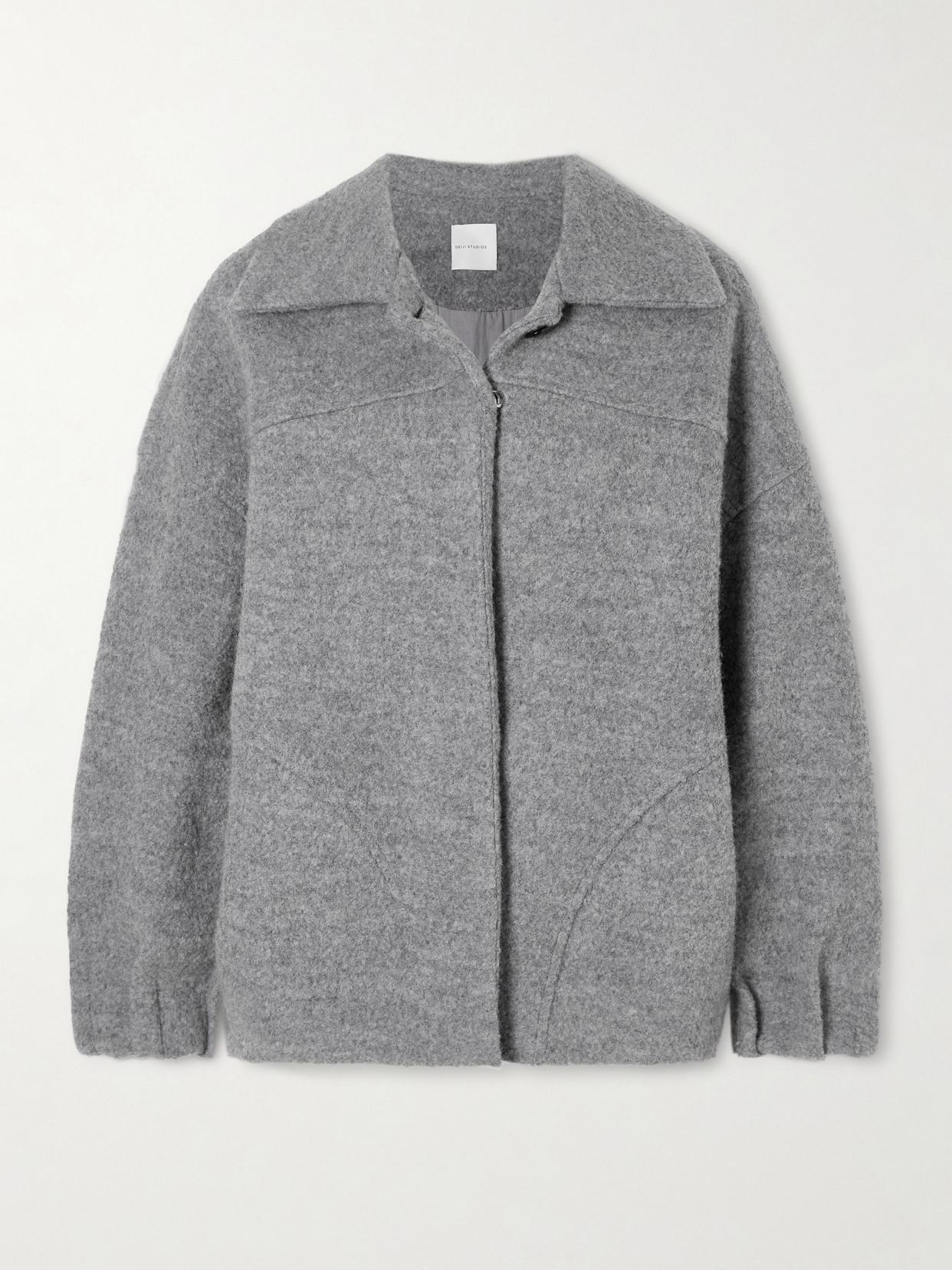 DEIJI STUDIOS Organic Cotton And Wool-Blend Jacket in Gray | endource