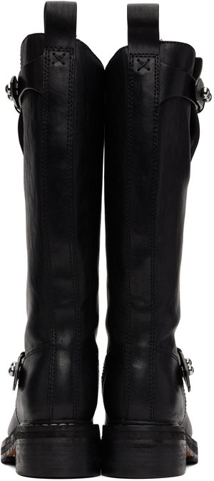 RAG & BONE Black Moto Tall Boots | endource