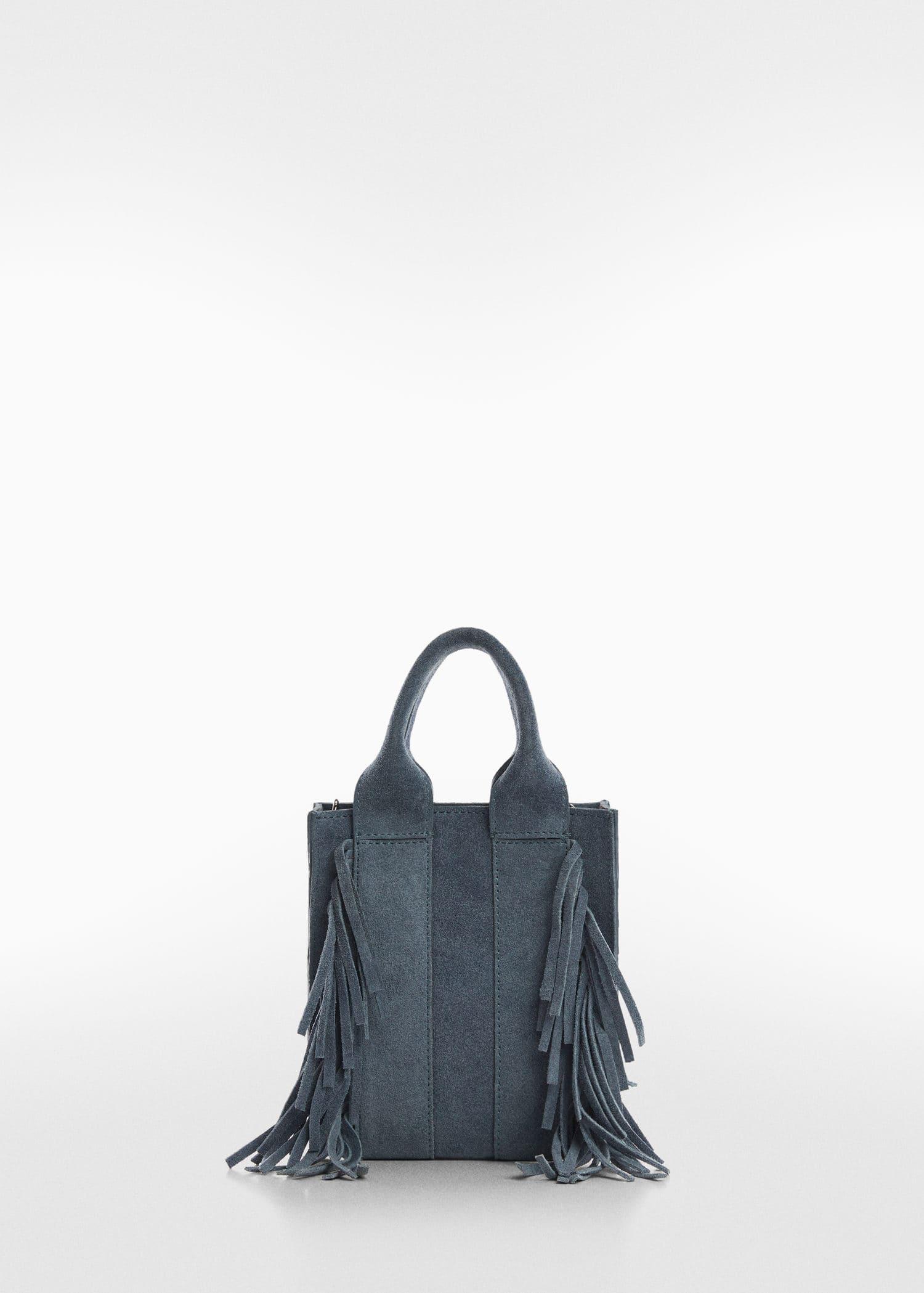 MANGO Fringe Leather Bag | endource