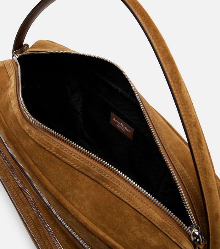 ACNE STUDIOS Camero Camera Large Suede Shoulder Bag | endource