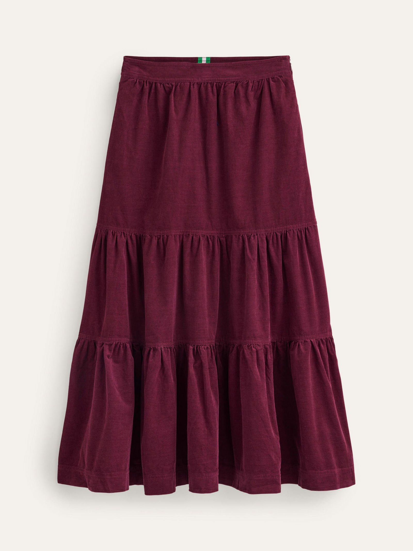 BODEN Viv Cord Tiered Maxi Skirt | endource