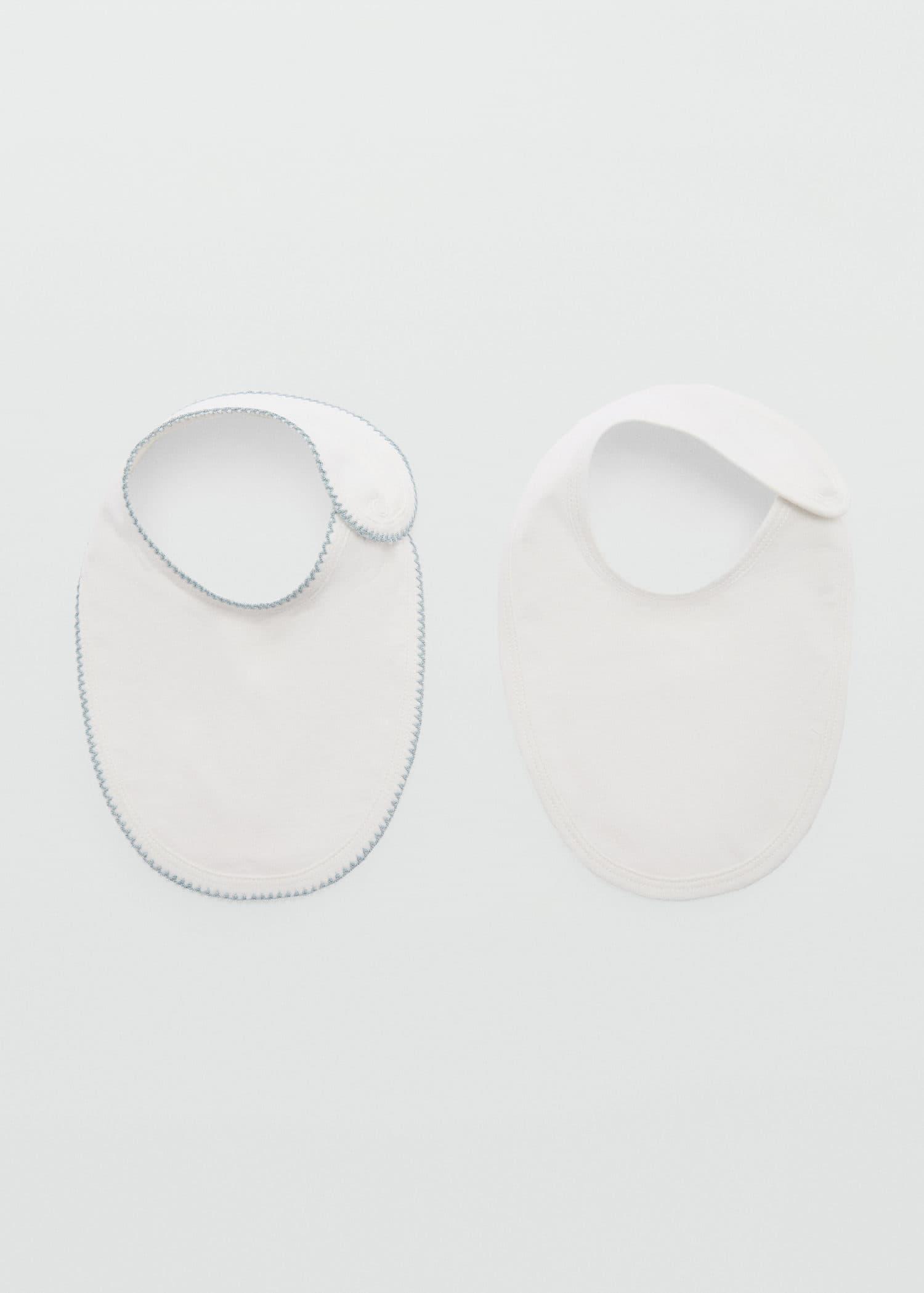 MANGO Cotton Bibs in White | Endource