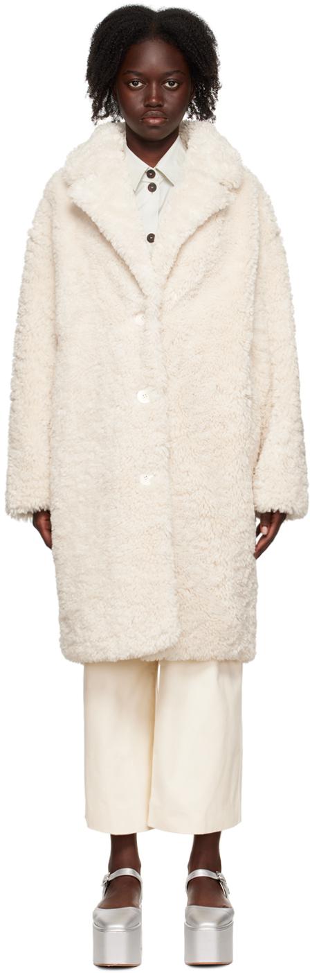 STAND STUDIO Anika Faux-Fur Coat | endource
