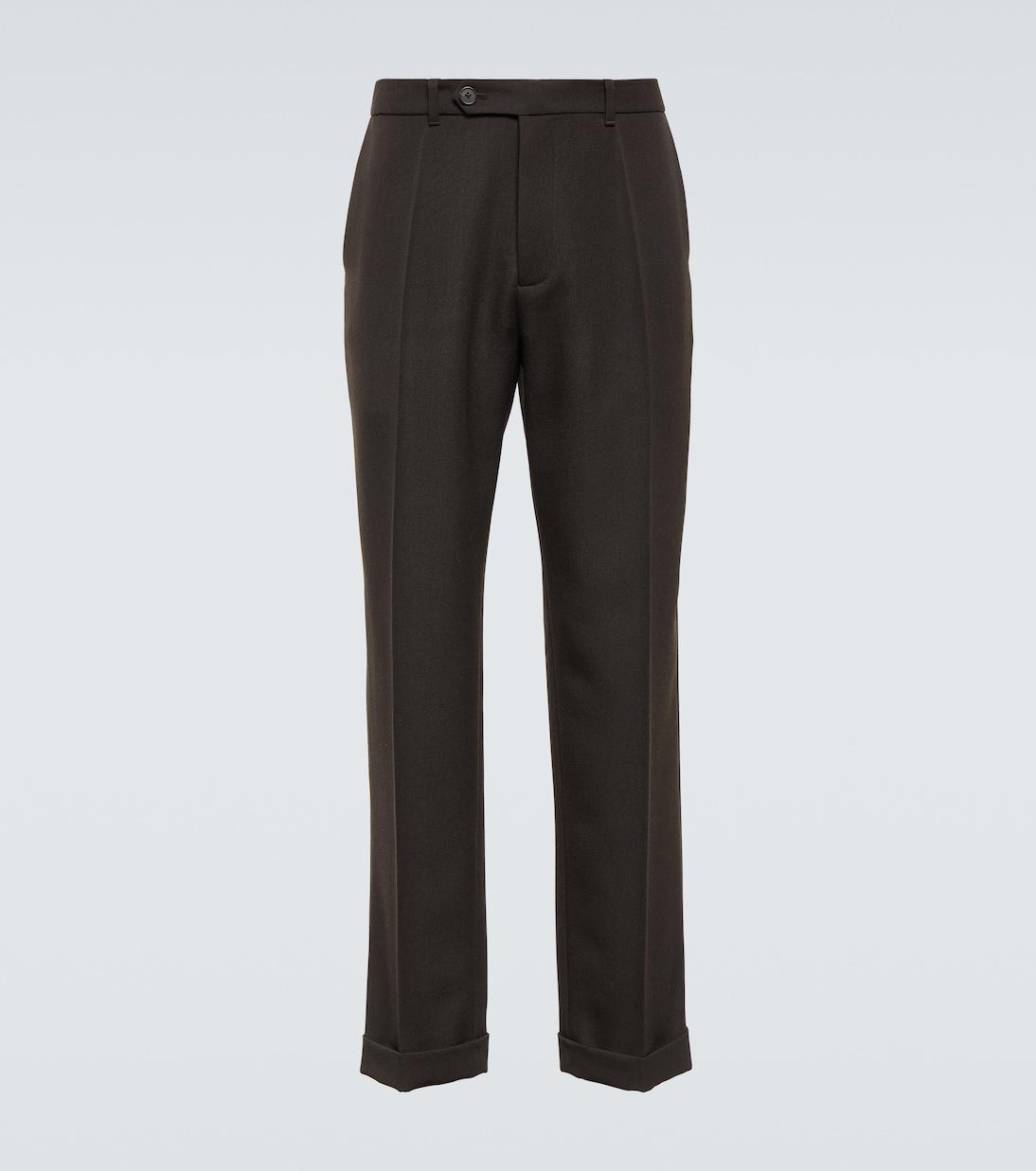 THE ROW Seth Wool Straight Pants | endource