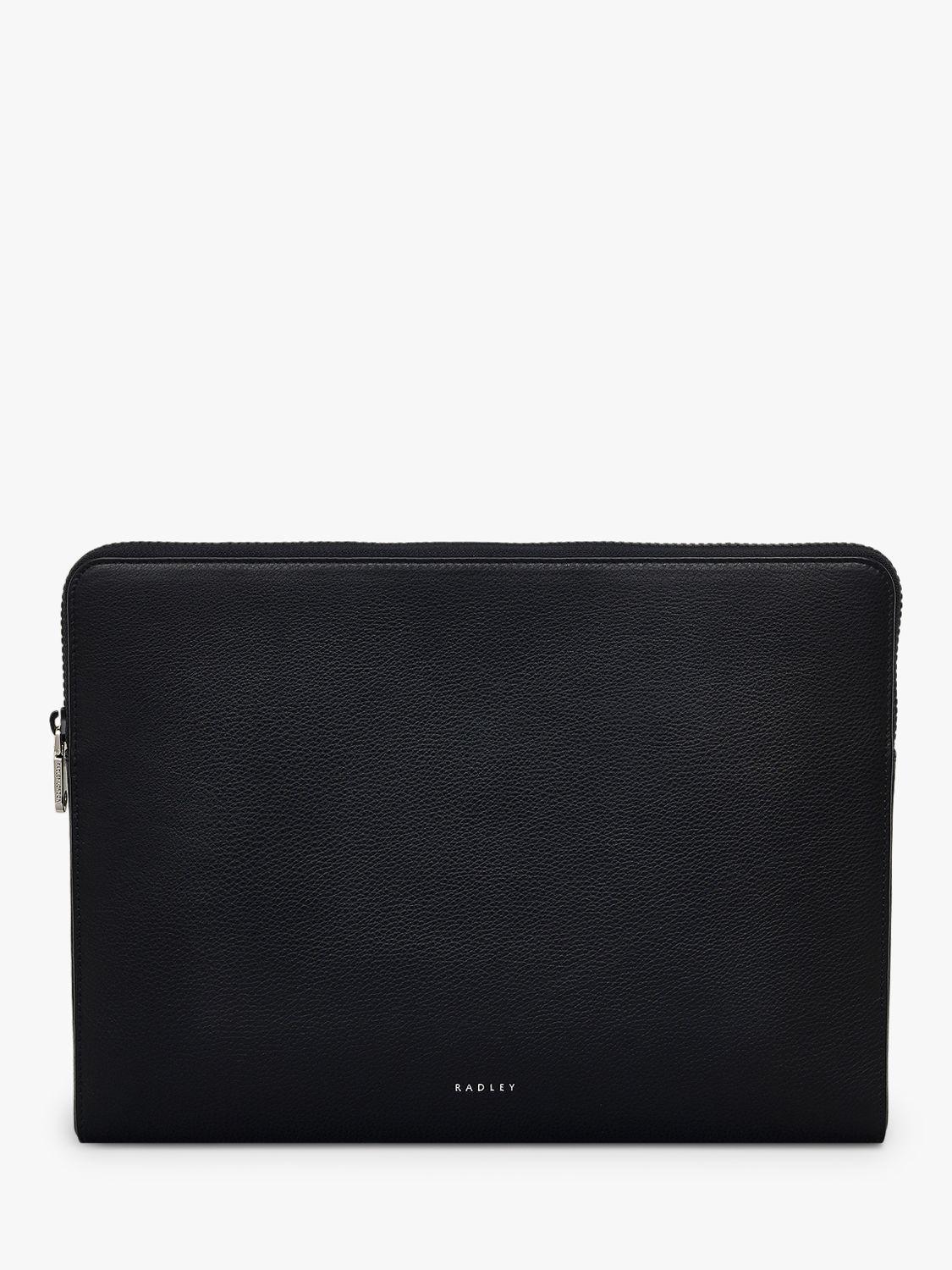 RADLEY Commute Street Leather Laptop Pouch in Black | endource