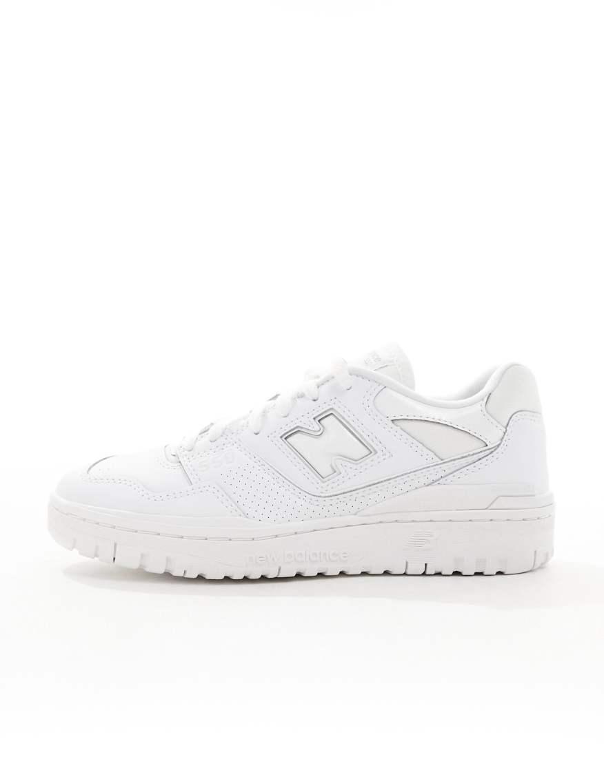NEW BALANCE 550 Patent Trainers in WHITE | endource