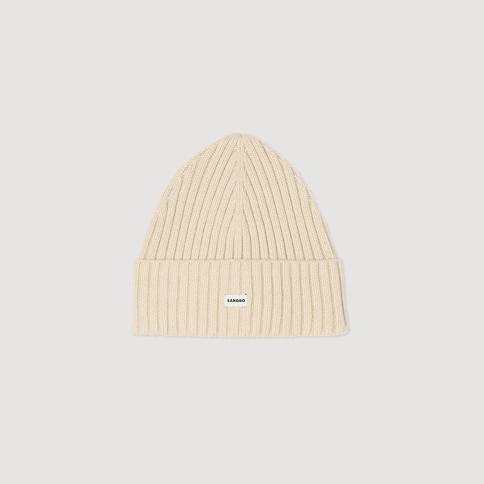 SANDRO Knit Hat in Ficelle | endource