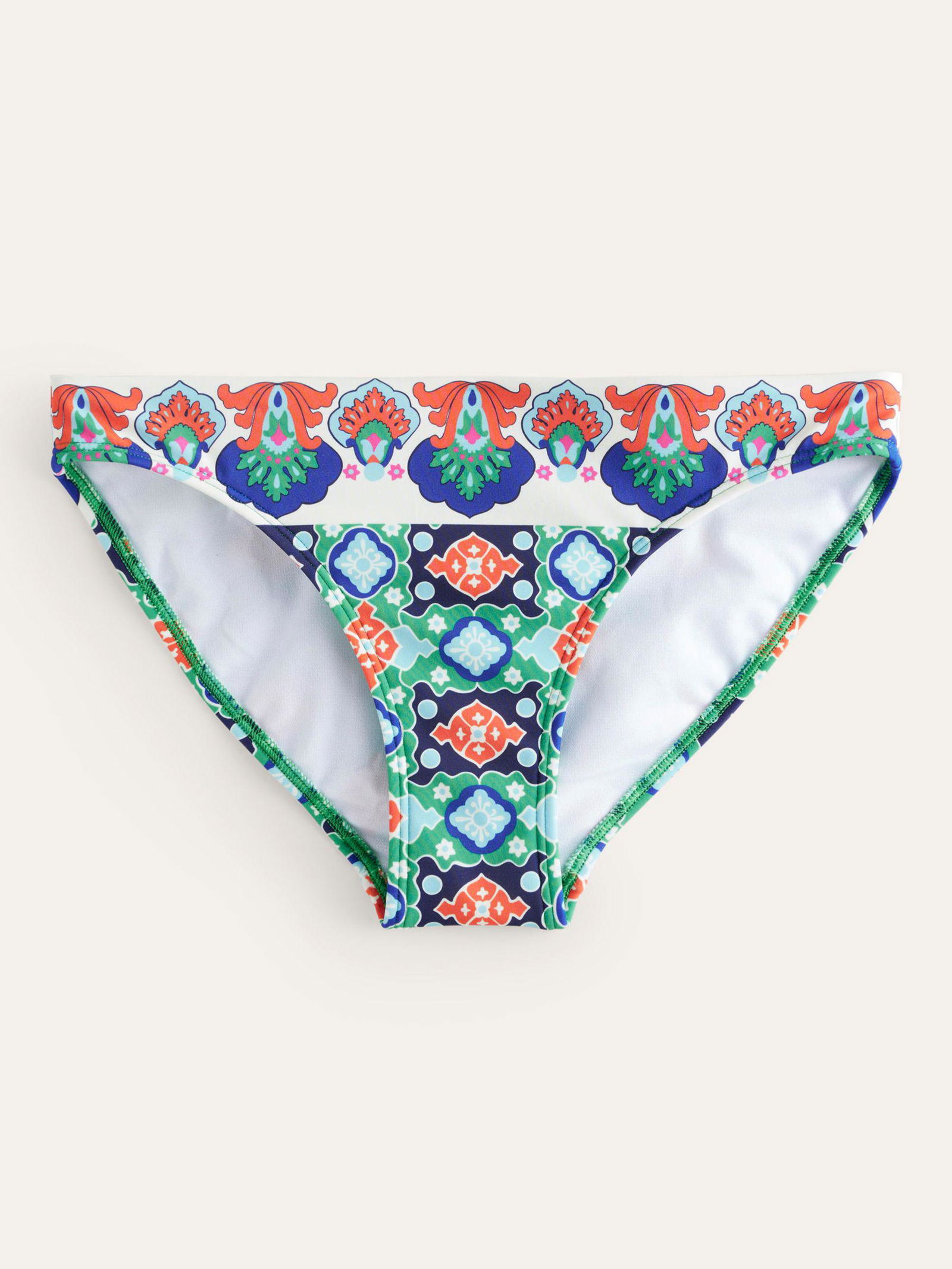 BODEN Coastal Tile Bikini Bottoms in Multi | endource