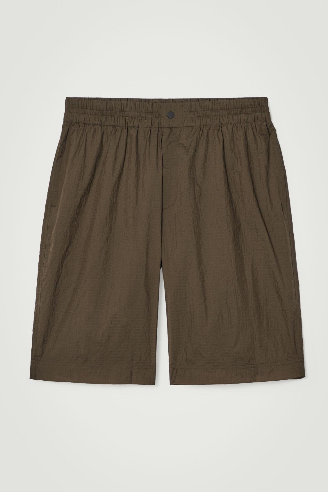 COS Nylon-Ripstop Parachute Shorts in BROWN | endource