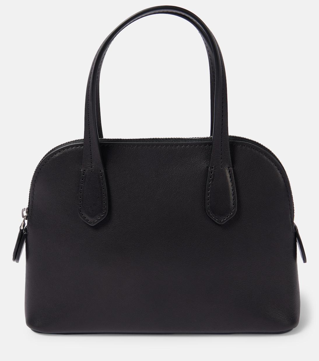 THE ROW Ingrid Leather Tote Bag in Black | endource