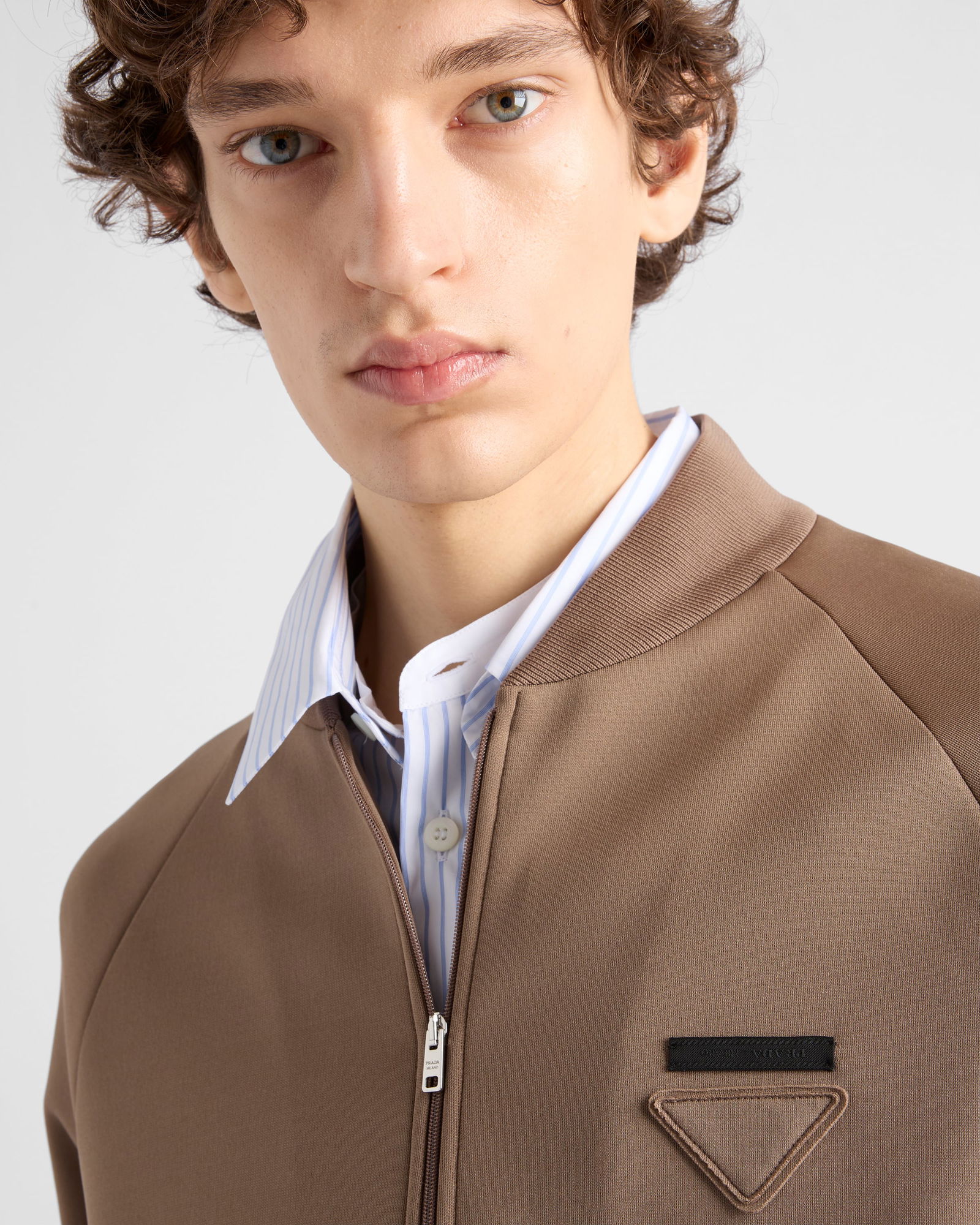 PRADA Technical Fleece Blouson Jacket | endource