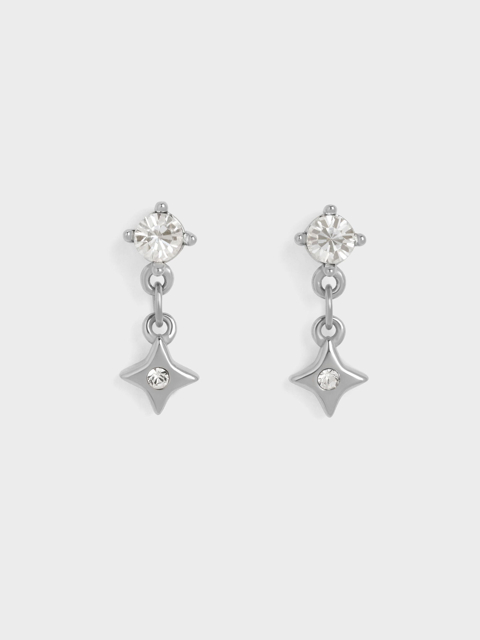 CHARLES & KEITH Everest Crystal Star Drop Earrings | endource