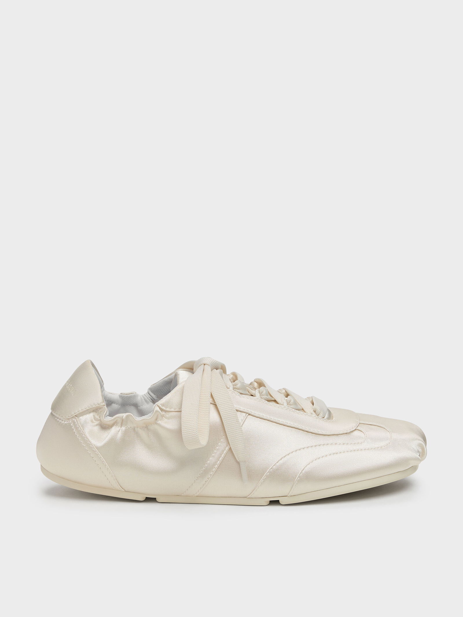 CHARLES & KEITH Cece Satin Ruched Sneakers | endource