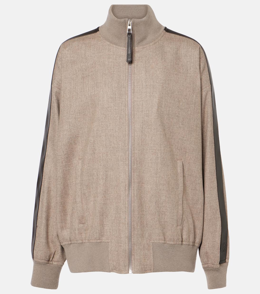 LOEWE Anagram Tracksuit Jacket in Beige | endource