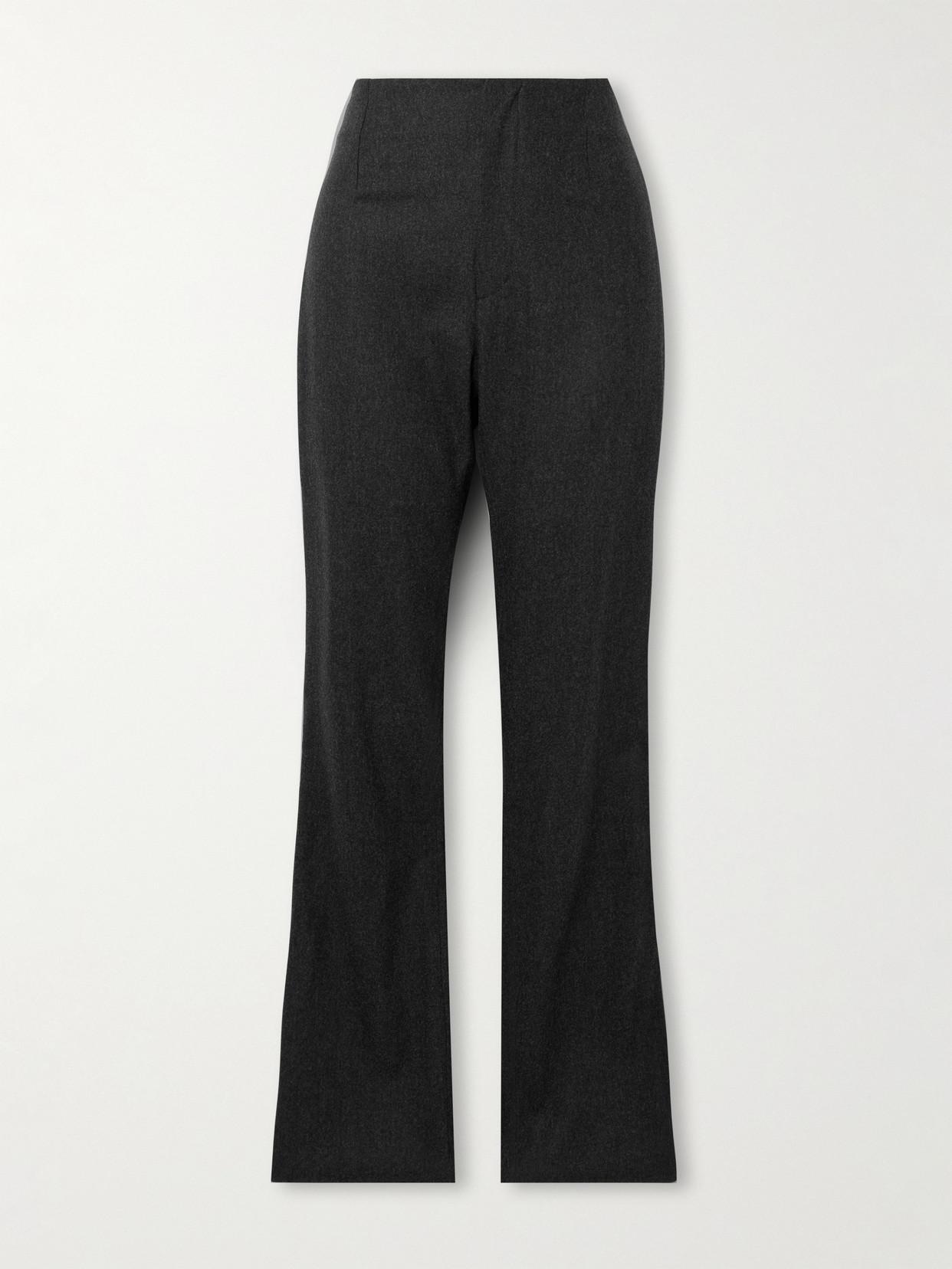 THE FRANKIE SHOP Morrison Wool Straight-Leg Pants | endource