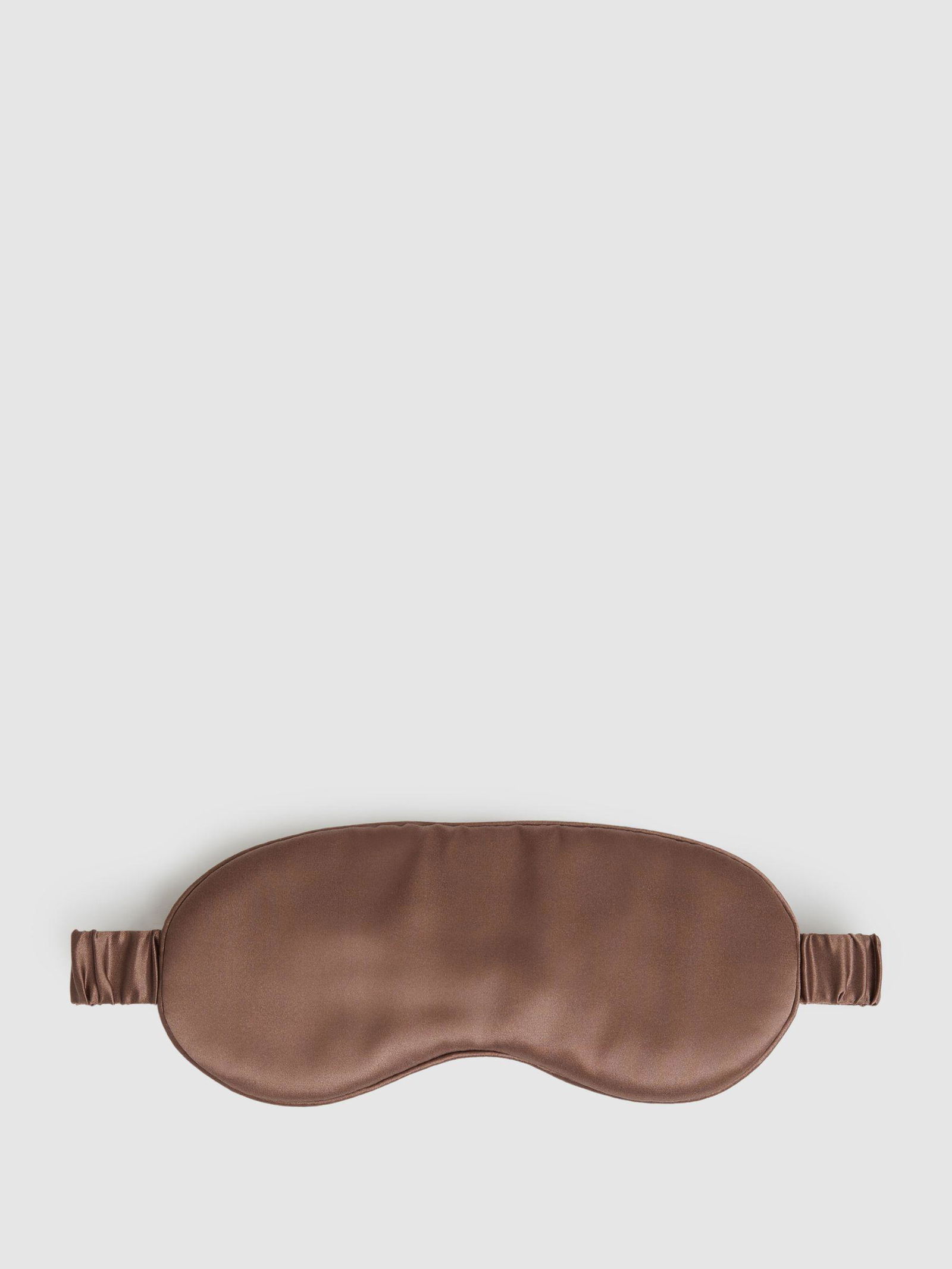 REISS Silk Eye Mask in Taupe | endource