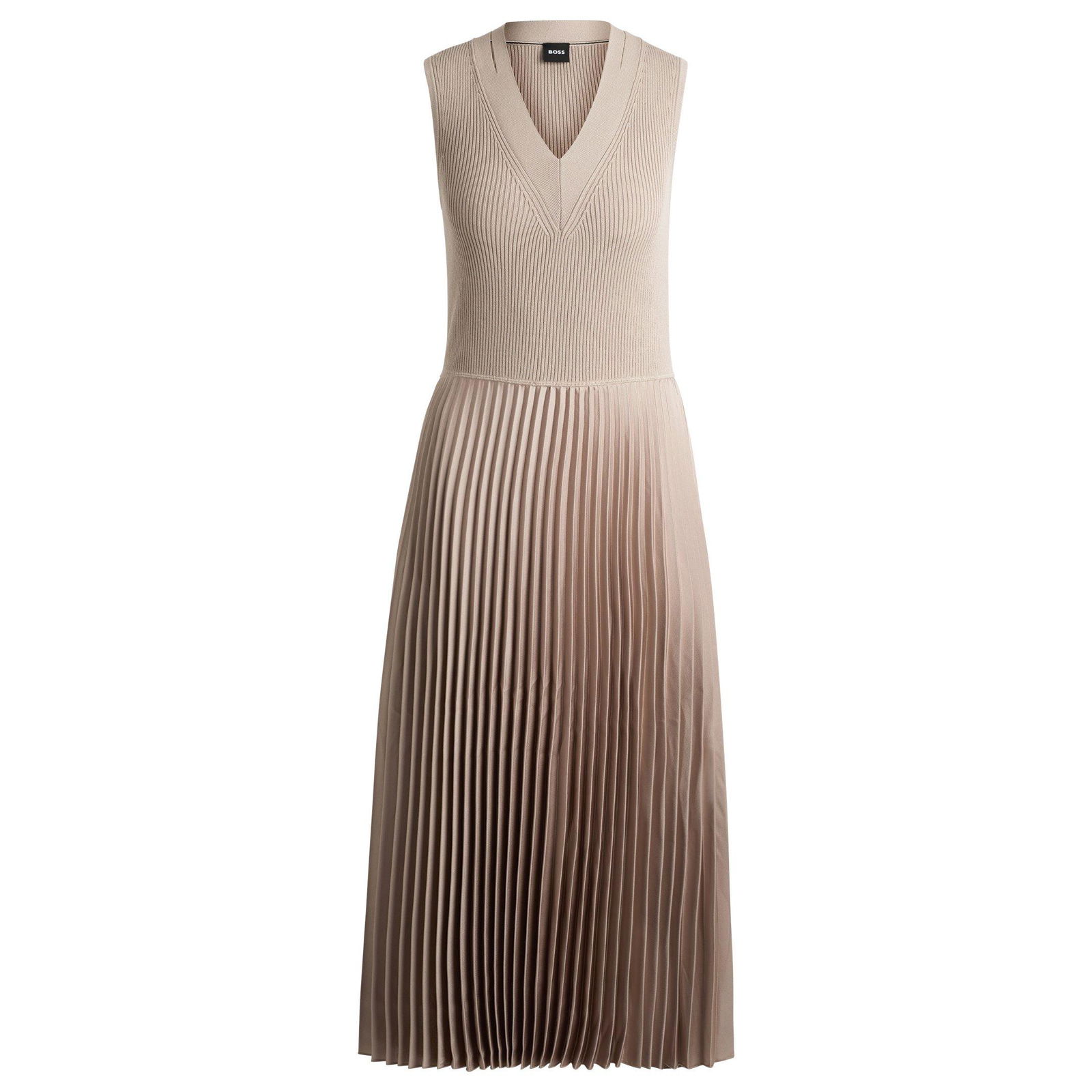 BOSS Women's Farara Slim Fit Pleated Skirt Dress | endource