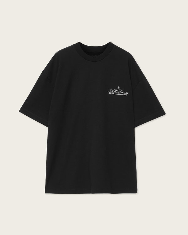 ALLSAINTS Skullcup New York Oversized Soccer T-Shirt | endource
