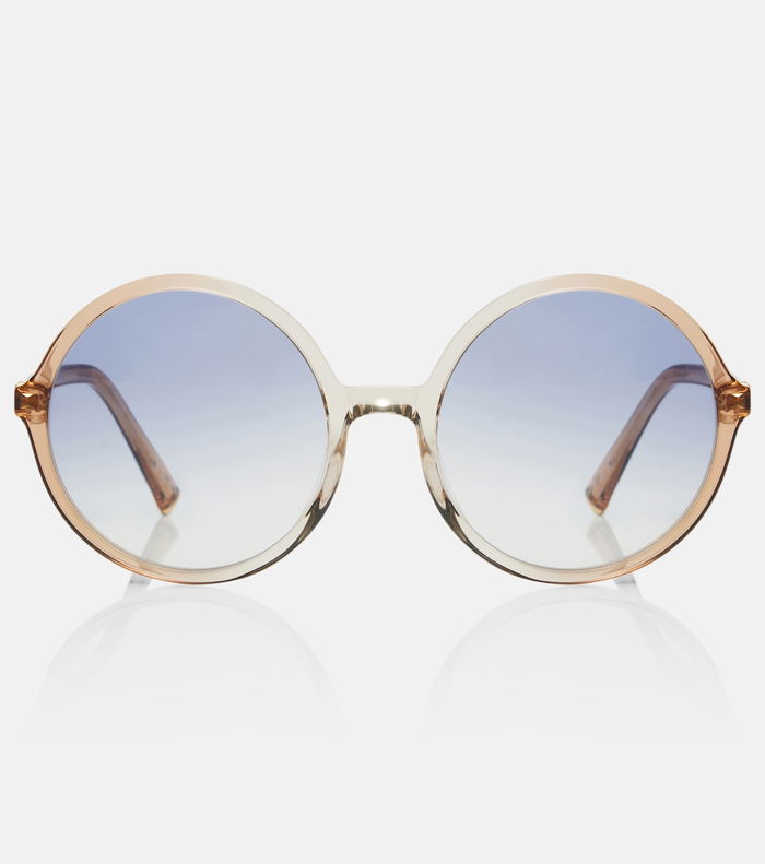 MIU MIU Logo Round Sunglasses | endource