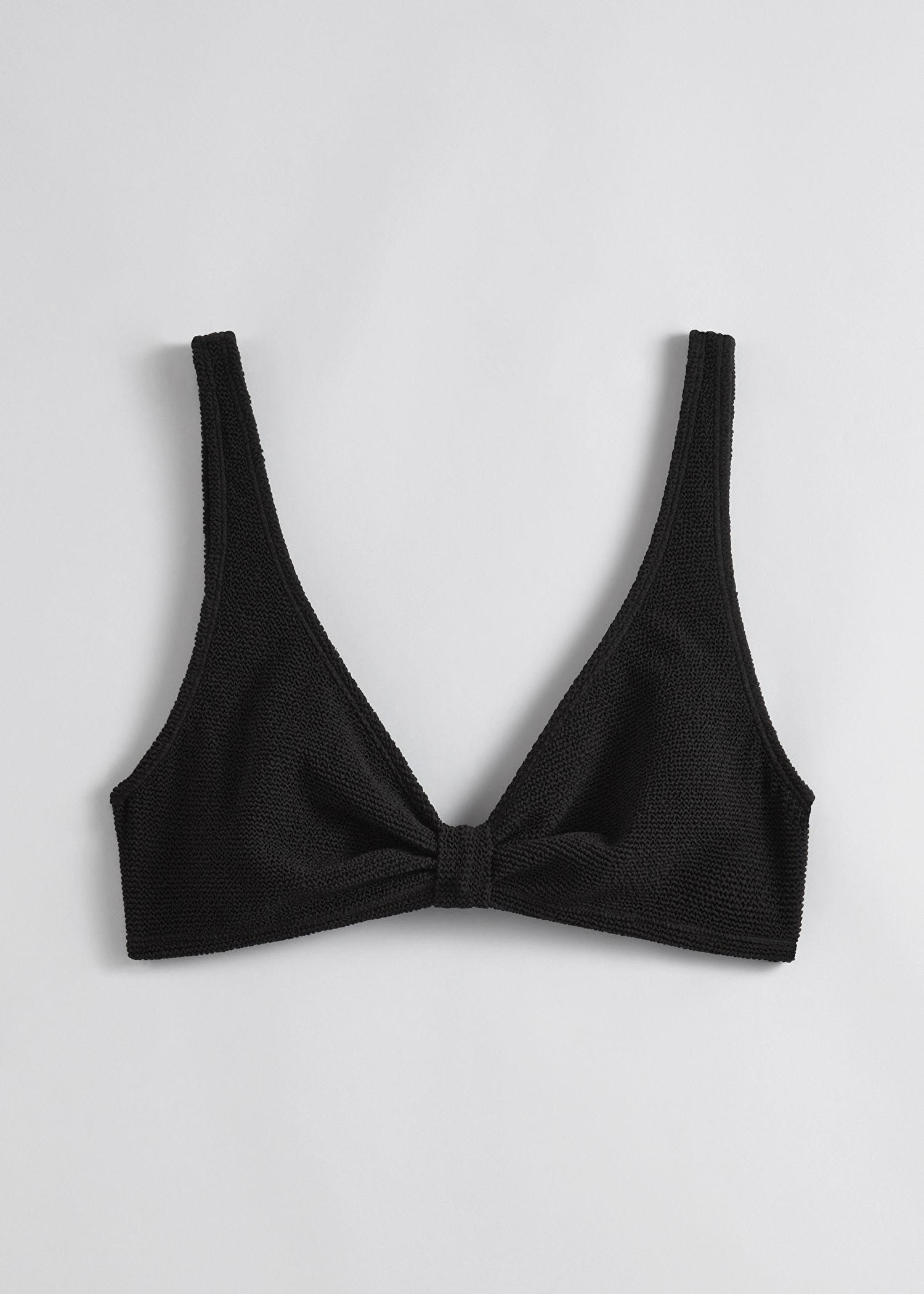 & OTHER STORIES Textured Triangle Bikini Top | endource