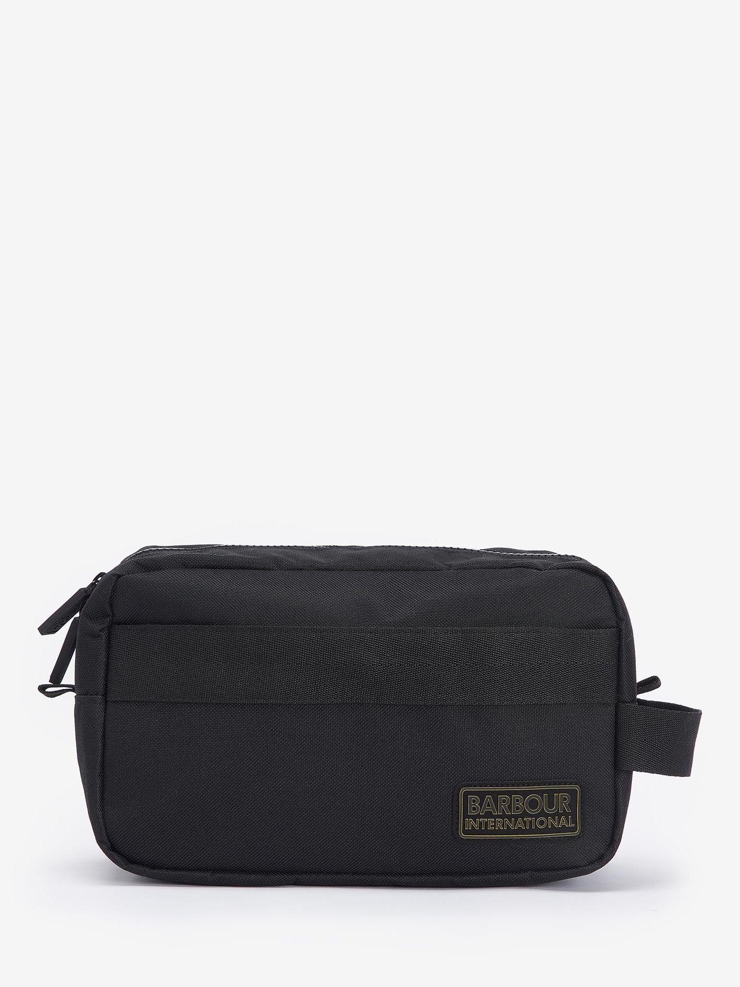 BARBOUR Knockhill Essential Wash Bag in Black | endource