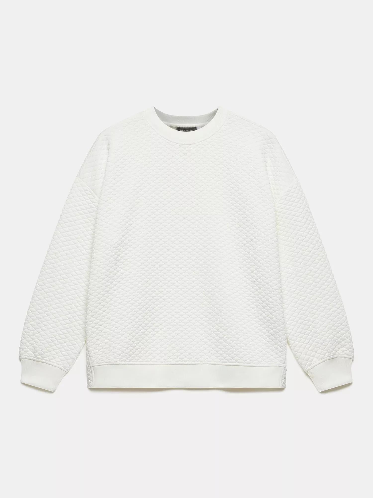 MINT VELVET Quilted Popper Sweatshirt | endource