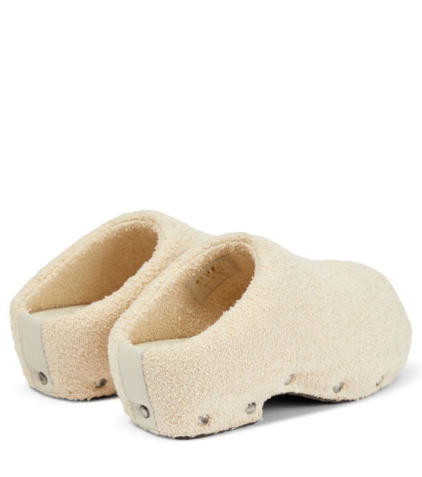 ACNE STUDIOS Textured Cotton Tweed Clogs | endource