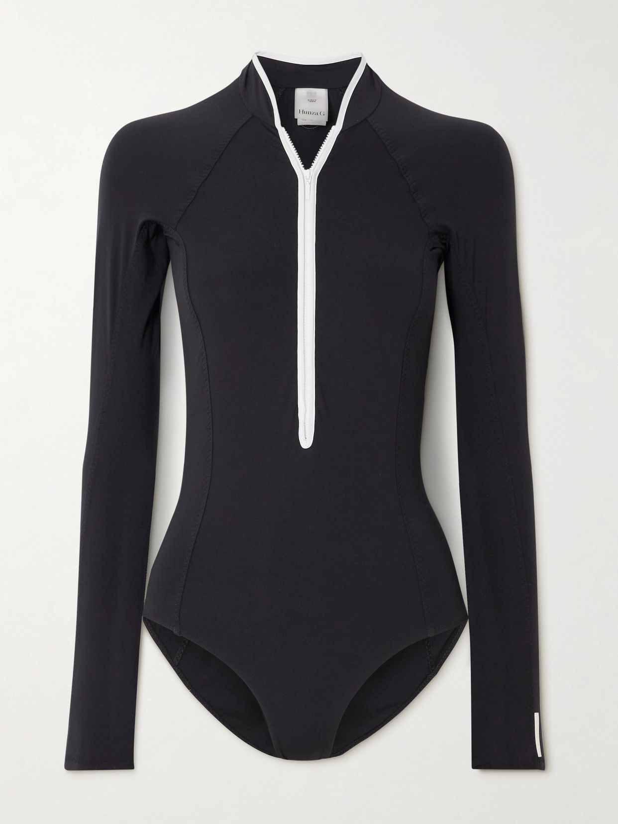 HUNZA G Tyra Two-Tone Swimsuit | endource