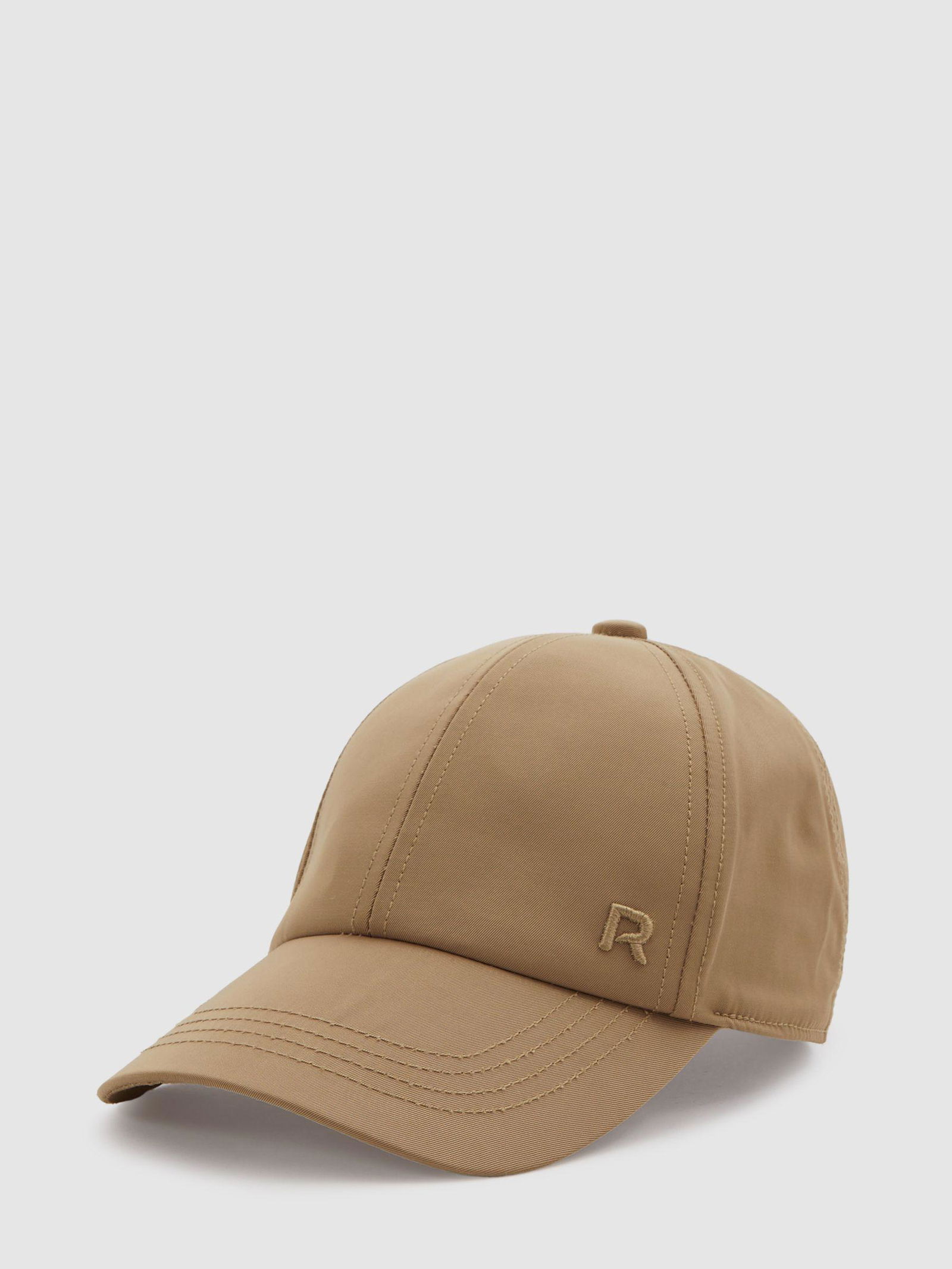 REISS Elasticated Back Baseball Cap in Cream | Endource
