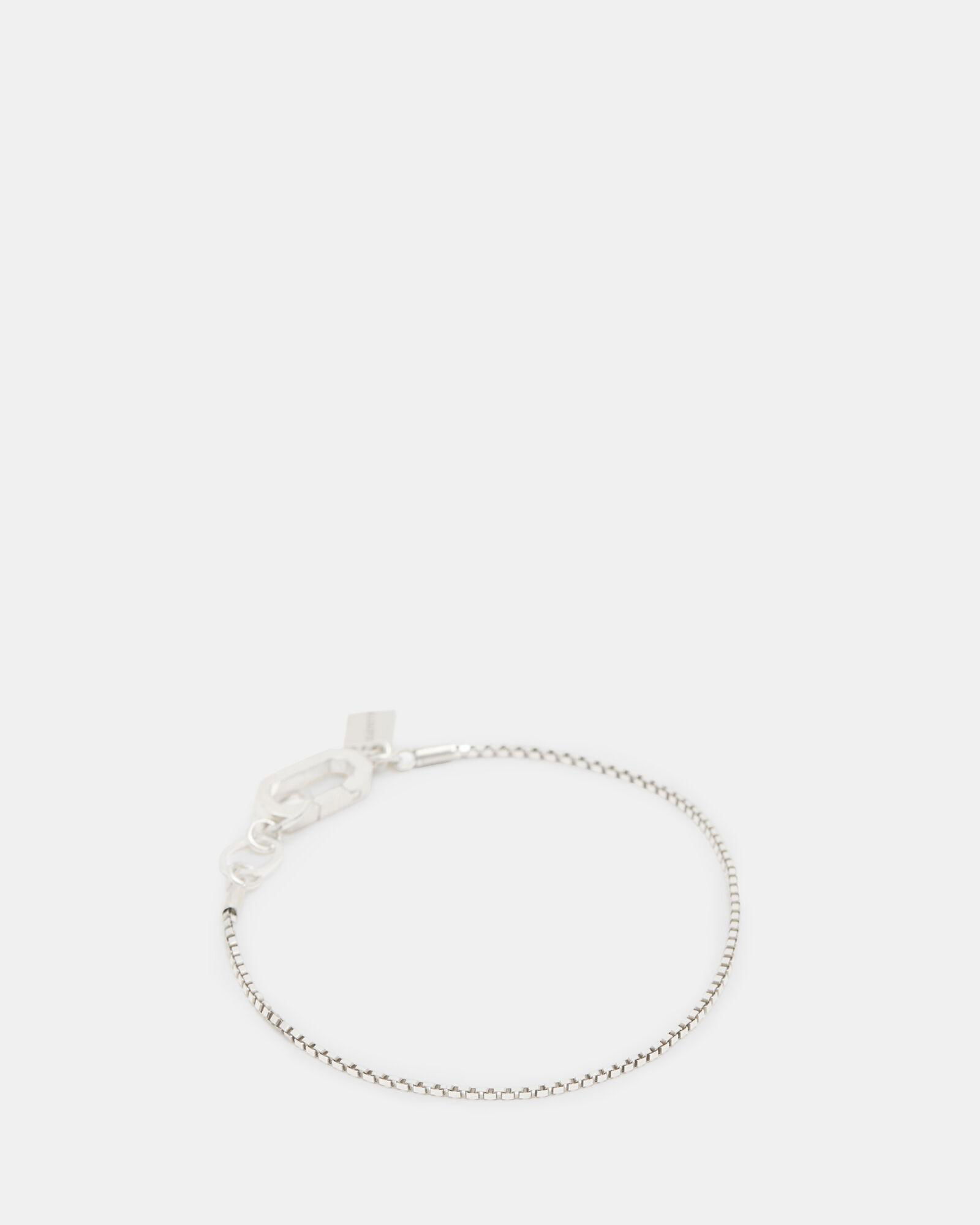 ALLSAINTS Box Chain Extra Fine Bracelet in Silver | endource