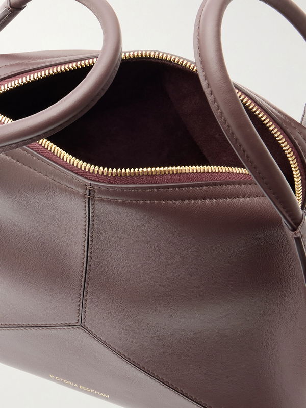 VICTORIA BECKHAM Plié Paneled Leather Tote | endource