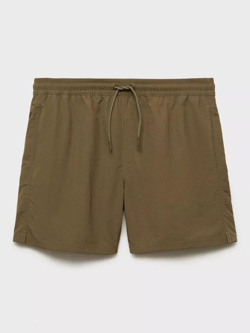 MANGO Liso Swim Shorts in Khaki | endource