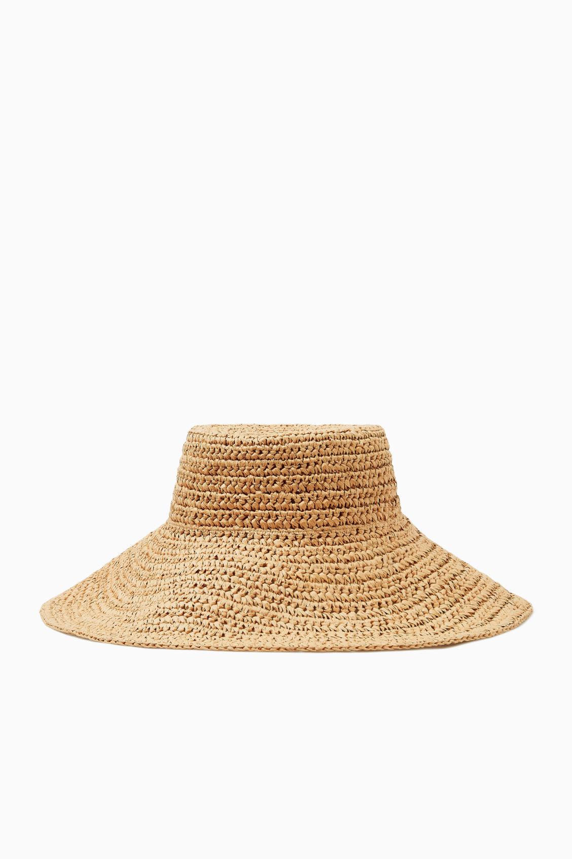 COS Woven Straw Hat in BEIGE | endource