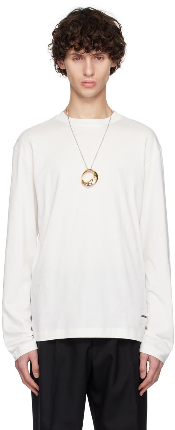 JIL SANDER Three-Pack Logo Label Long Sleeve T-Shirts | Endource
