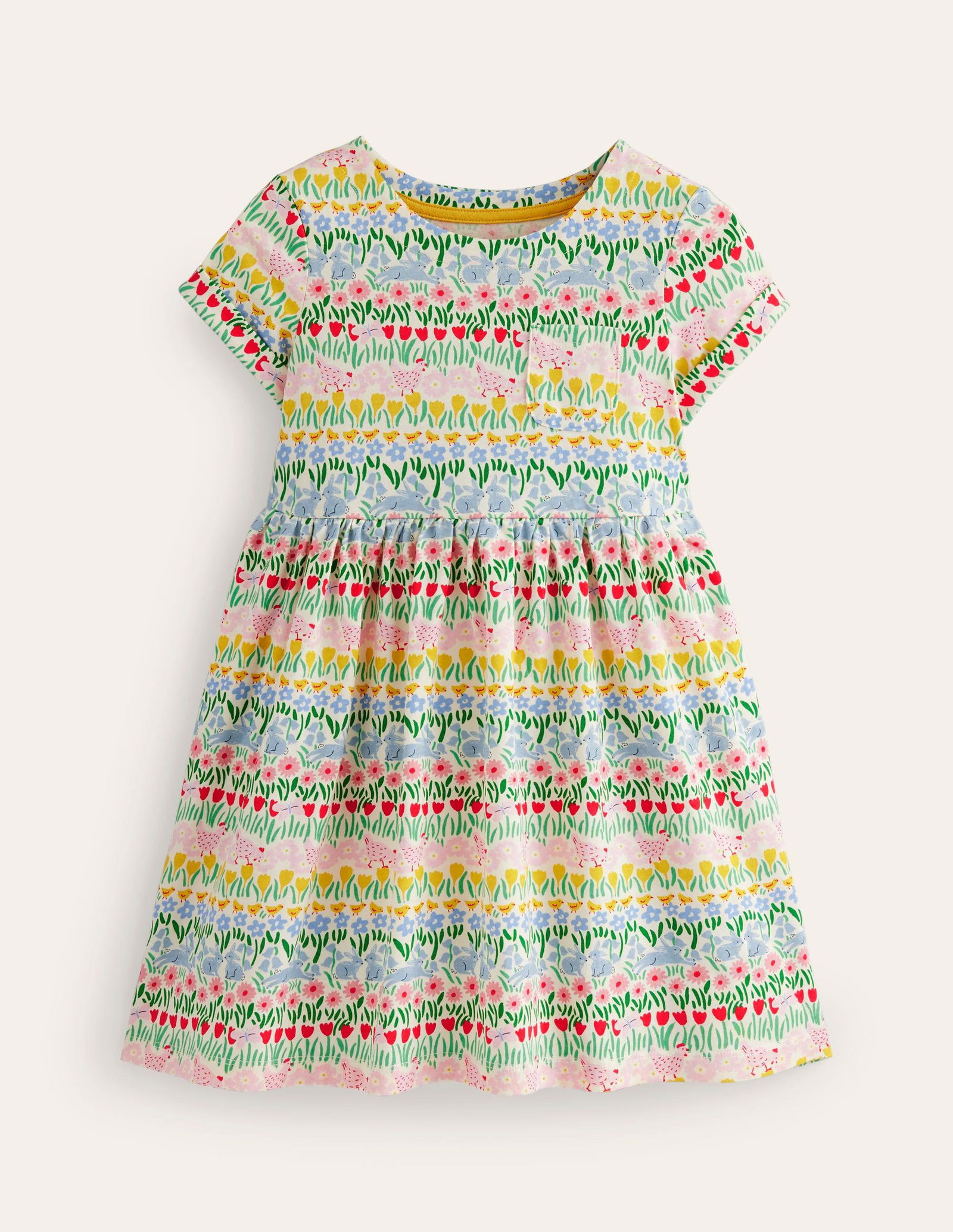 BODEN Short-Sleeved Fun Jersey Dress | endource