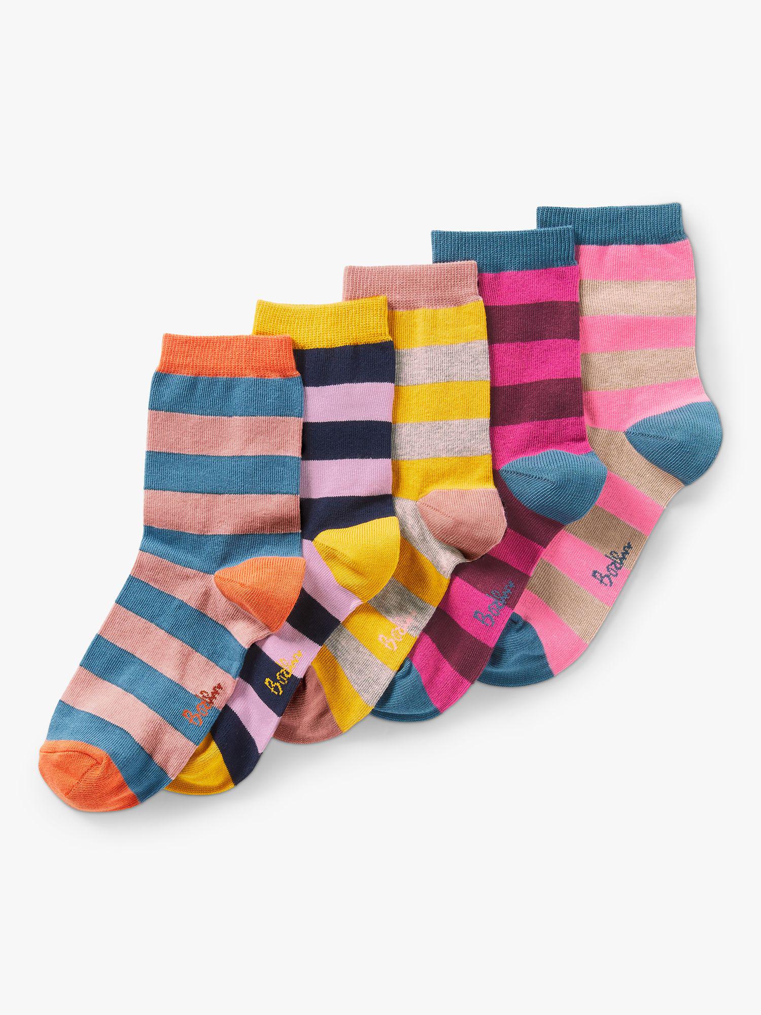 BODEN Striped Ankle Socks, Pack Of 5 | endource